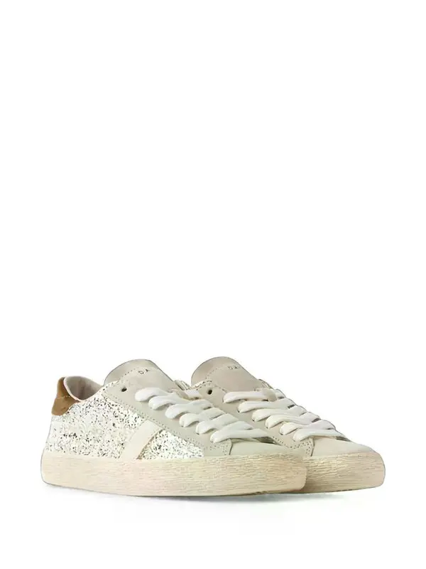 D.a.t.e. Hill Glitter-embellished Panelled Sneakers