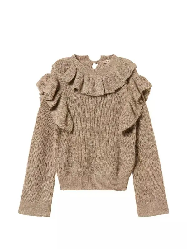 TWINSET Jumper With Lurex Yarn And Ruffles