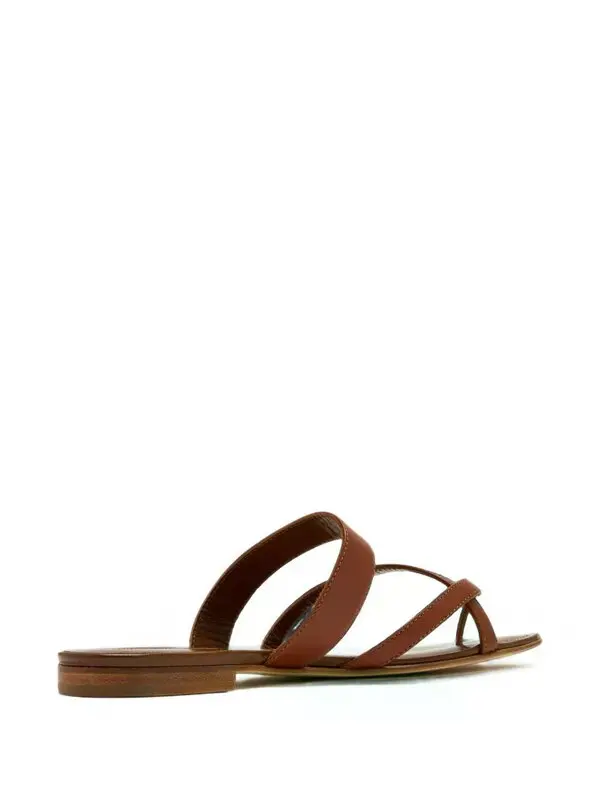 Manolo Blahnik Susa Leather Sandals