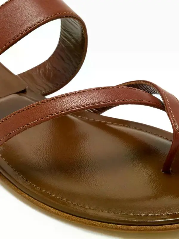 Manolo Blahnik Susa Leather Sandals