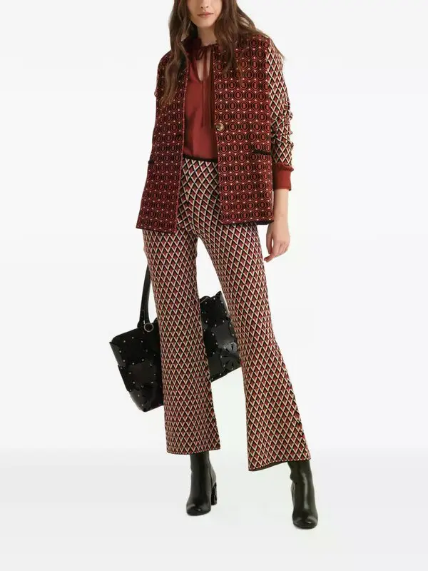 Malìparmi Jacquard-knit Cropped Trousers