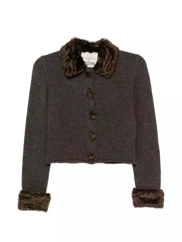 Moschino 2000s Faux-fur Trim Jacket
