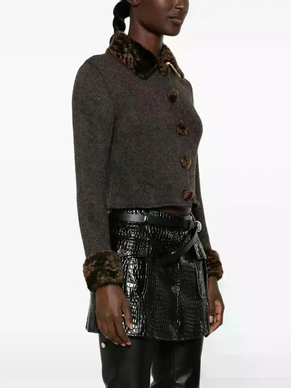 Moschino 2000s Faux-fur Trim Jacket