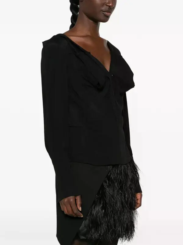 VIVIENNE WESTWOOD 2010s Draped V-neck Blouse