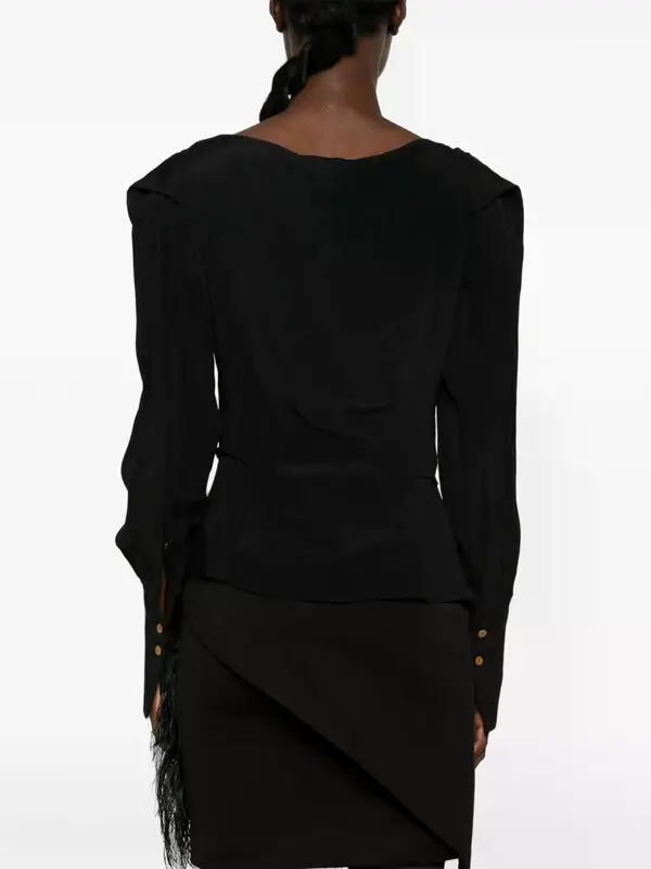 VIVIENNE WESTWOOD 2010s Draped V-neck Blouse