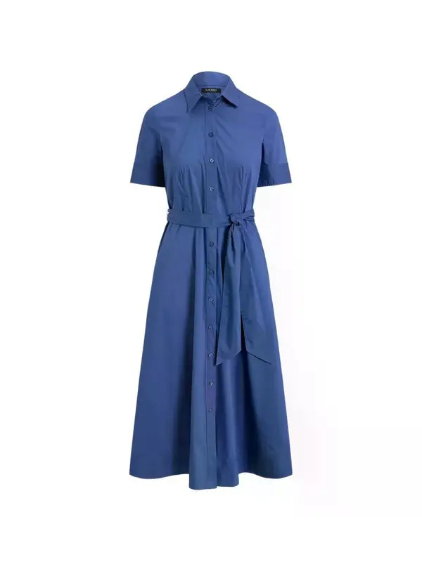 Ralph Lauren Belted Button-down Midi Dress