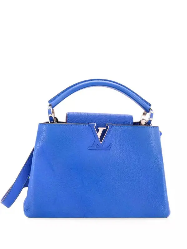 LOUIS VUITTON Capucines Bag Leather Bb Satchel