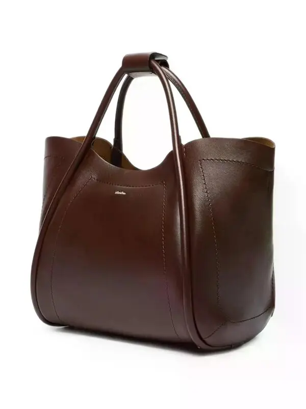 Max Mara Marine Leather Tote Bag