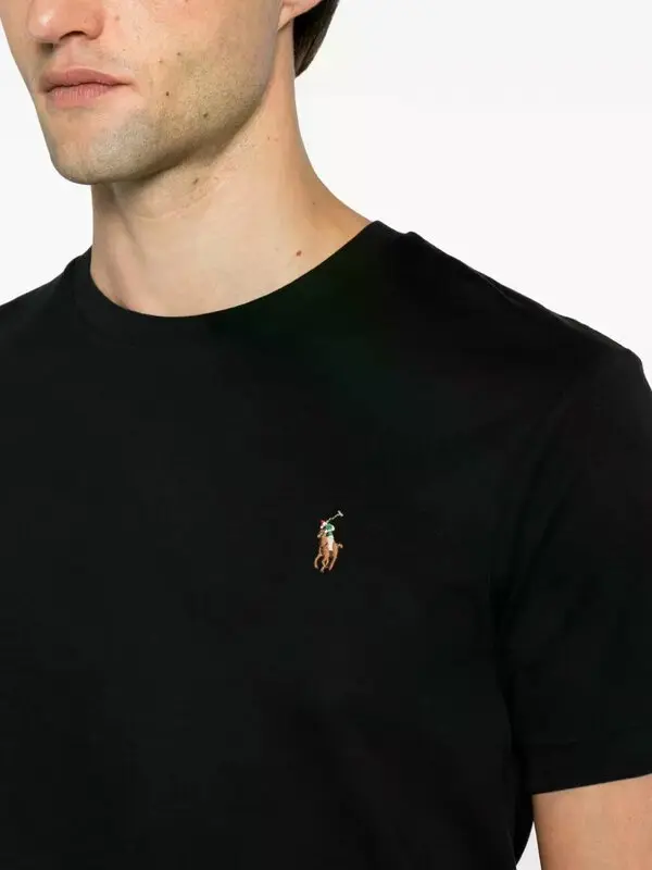 Polo Ralph Lauren Pony-embroidered T-shirt - Black
