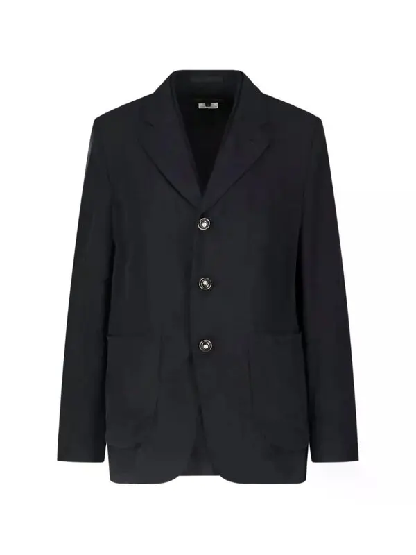 Comme Des Garçons Layered Notched-lapel Blazer