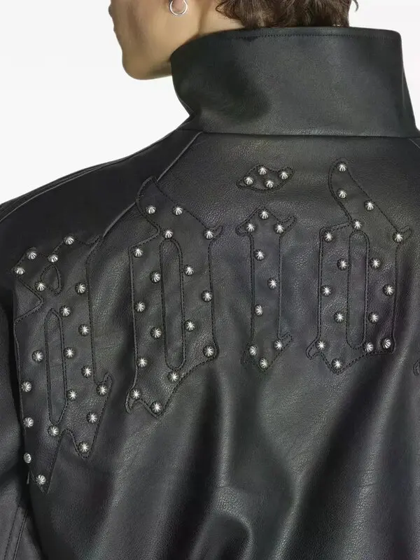 Adidas Studded Logo-patch Bomber Jacket