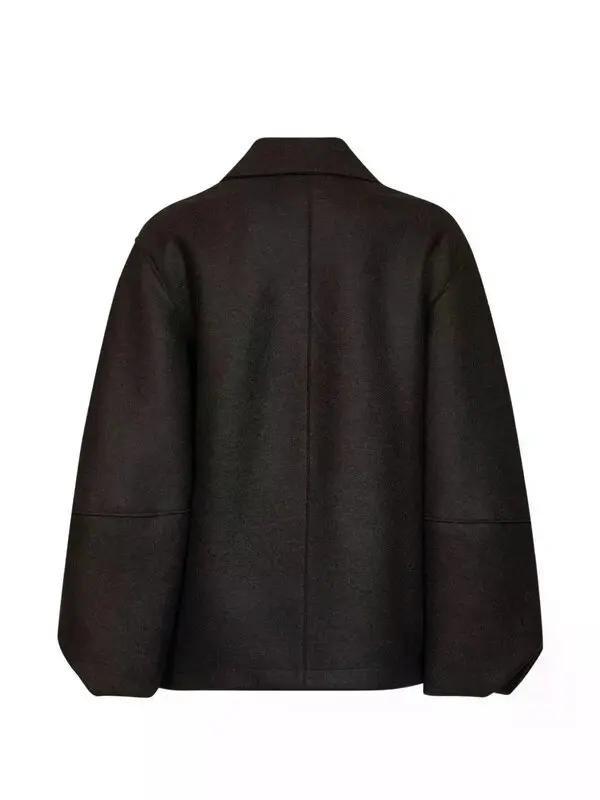 Harris Wharf London Single-breasted Wool-blend Coat - Brown