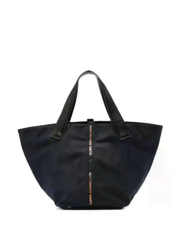ALEXANDER SMITH Medium Lauren Logo-embellishment Tote Bag - Blue