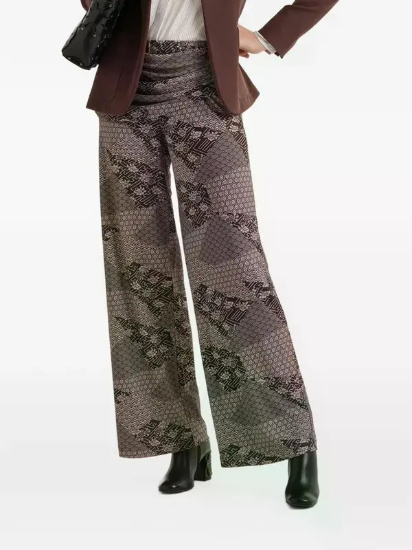 Malìparmi Mosaic-motif Palazzo Pants