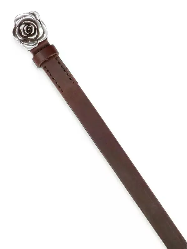Our Legacy Rose-buckle Leather Belt