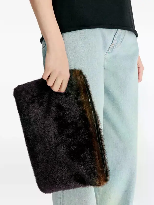 Loulou De Saison Flint Faux-fur Clutch Bag