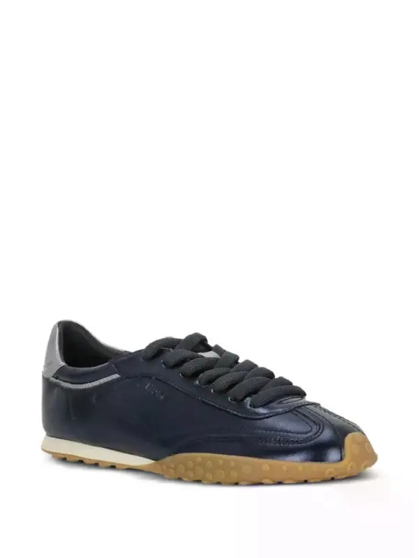 HOFF Metallic-effect Leather Sneakers - Blue