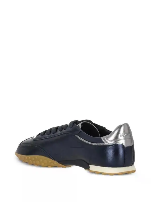 HOFF Metallic-effect Leather Sneakers - Blue