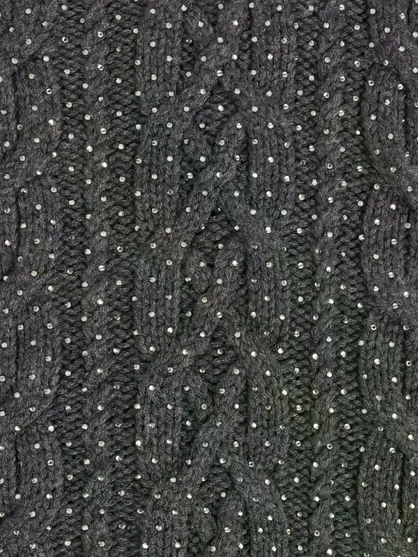 P.a.r.o.s.h Sequin-embellished Cable-knit Sweater