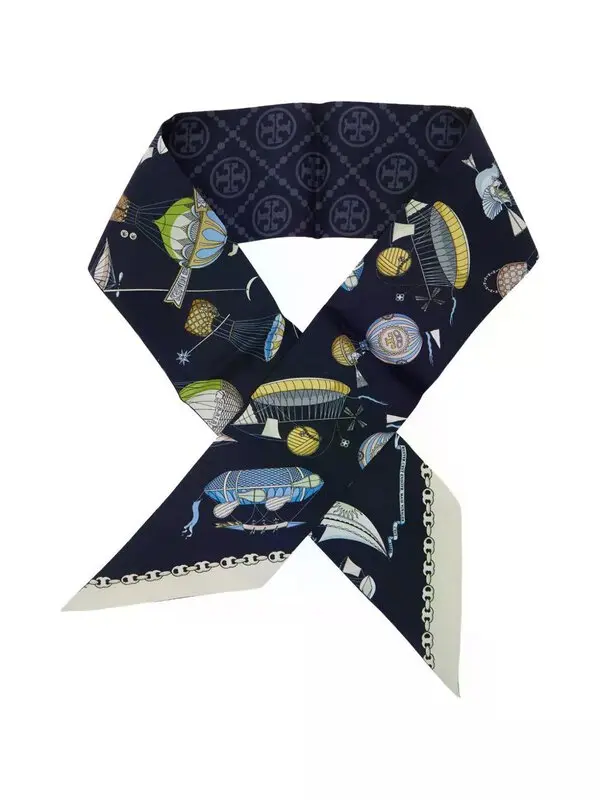 Tory Burch Graphic-print Silk Scarf
