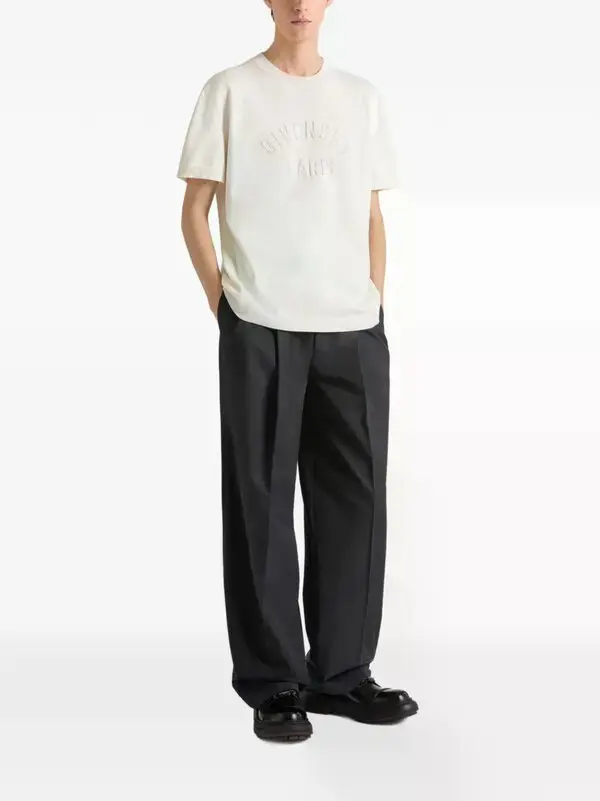 Givenchy T-shirt In Knit With Paris Pearl Embroidery