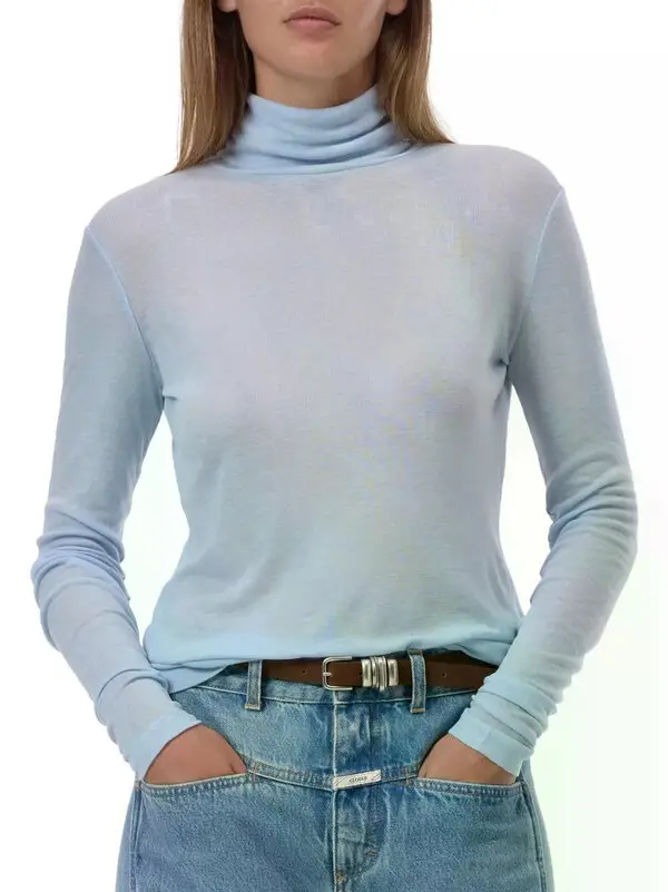 Closed Roll-neck Long-sleeve T-shirt