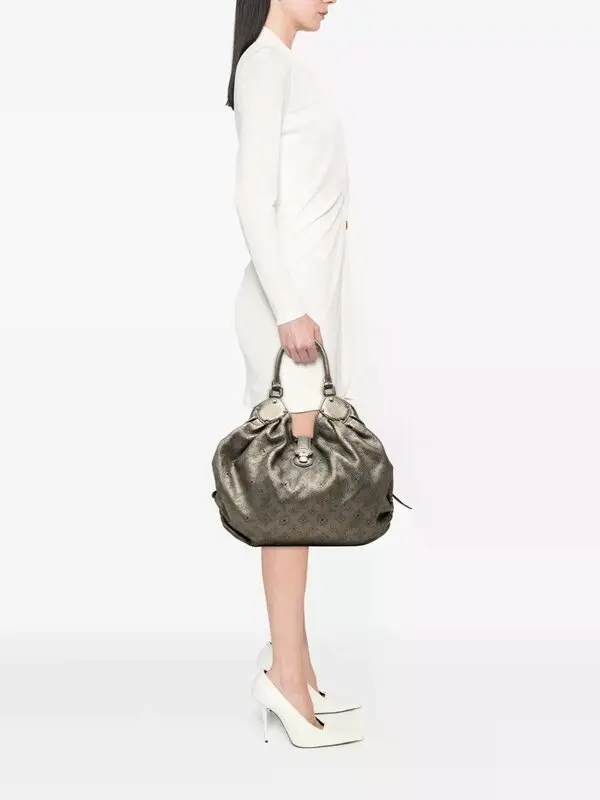 LOUIS VUITTON 2008 Monogram Mahina Xl Hobo Bag - Silver