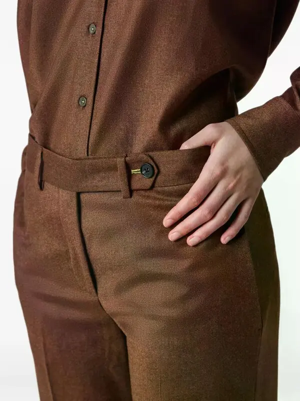 Paul Smith Wool-cashmere Flannel Bootcut Trousers