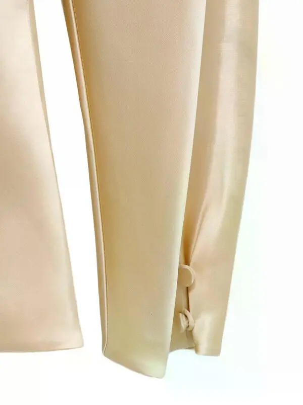 Khaite Harlow Asymmetric-hem Satin Blouse