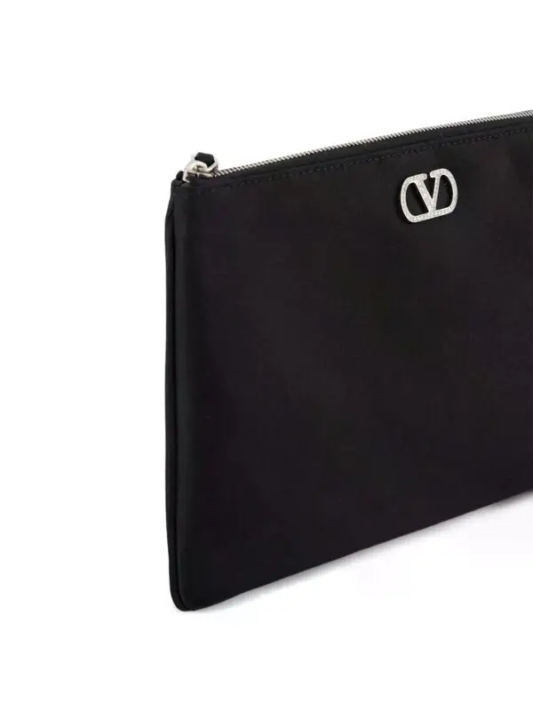 Valentino Garavani Vlogo Signature Clutch Bag - Black
