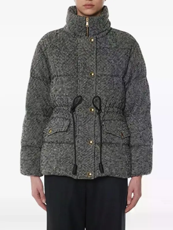 Moncler Tweed-effect Padded Jacket