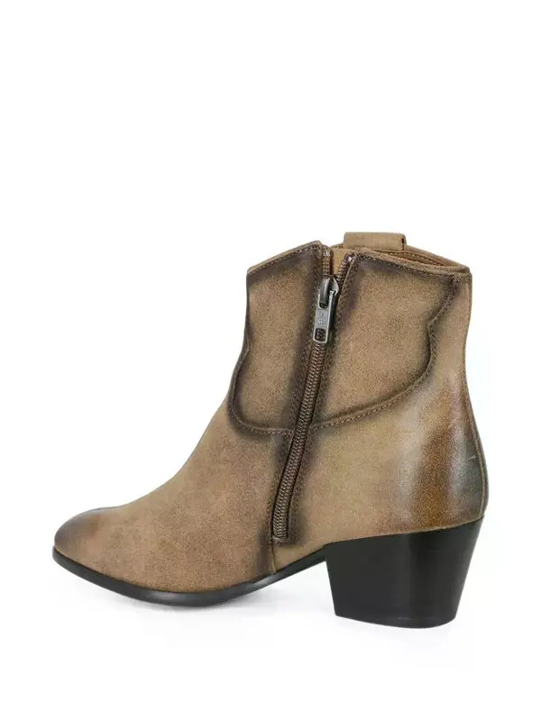 Ash Fame Distressed Ankle Cowboy Boots