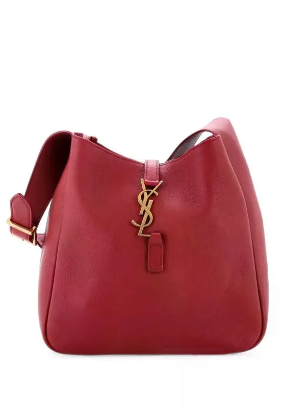 Saint Laurent Le 5 A 7 Supple Leather Small Hobo Bag