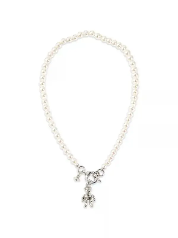 VIVIENNE WESTWOOD Orb Teddy-bear Necklace - Silver