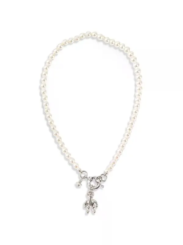 VIVIENNE WESTWOOD Orb Teddy-bear Necklace - Silver