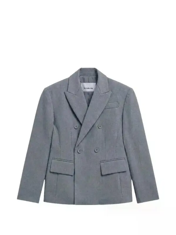 THE FRANKIE SHOP Doyer Double-breasted Blazer - Grey