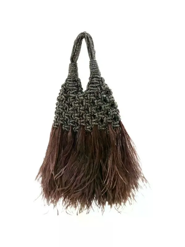 HIBOURAMA Mini Vannifique Plumes Tote Bag