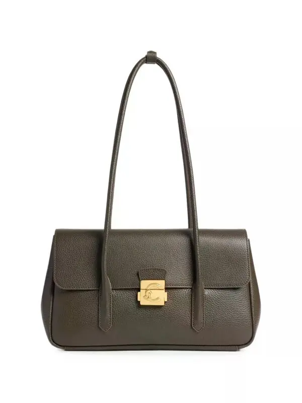 COCCINELLE C-me Lock Grained Shoulder Bag