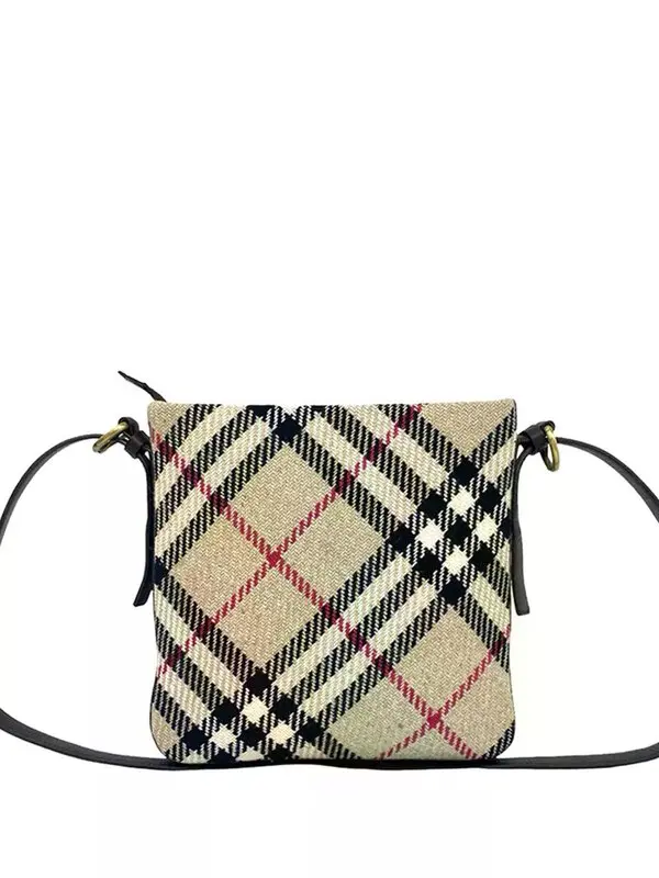 Burberry 2000-2017 Supernova Check Wool Crossbody Bag