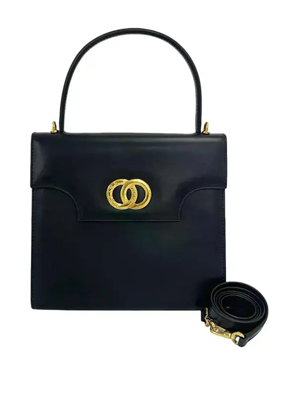 Celine 20th Century Leather Top Handle Bag Satchel