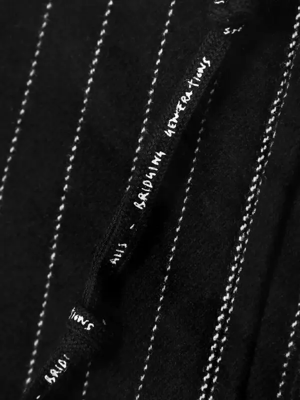 ALIS Pinstripe-print Hooded Bomber Jacket