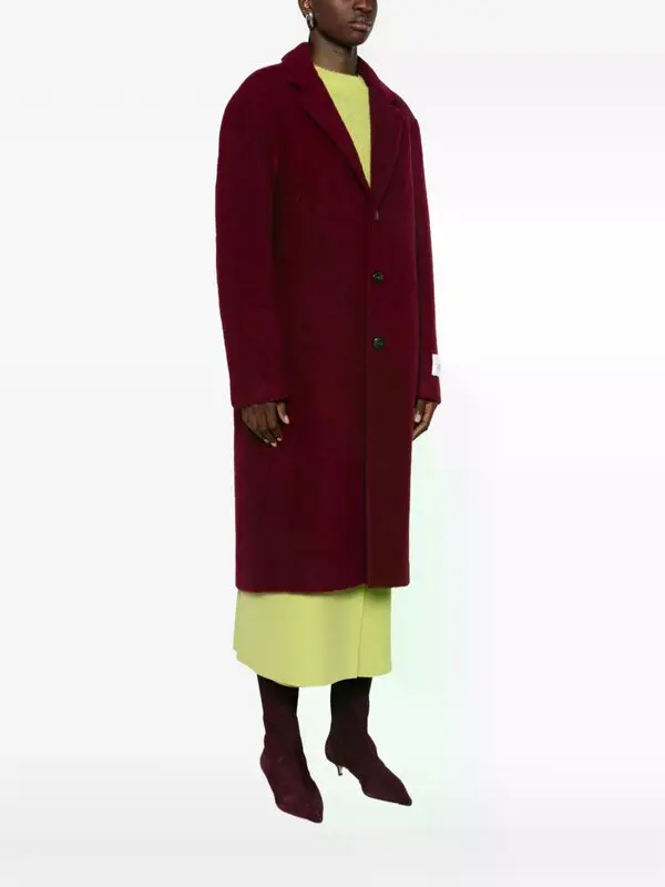 AMISH SUPPLIES Single-breasted Logo-patch Coat