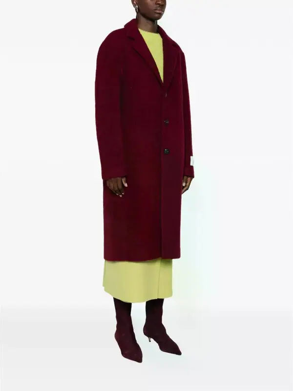 AMISH SUPPLIES Single-breasted Logo-patch Coat