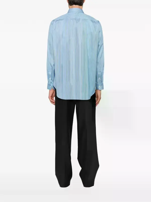 Auralee Striped-pattern Long-sleeve Shirt