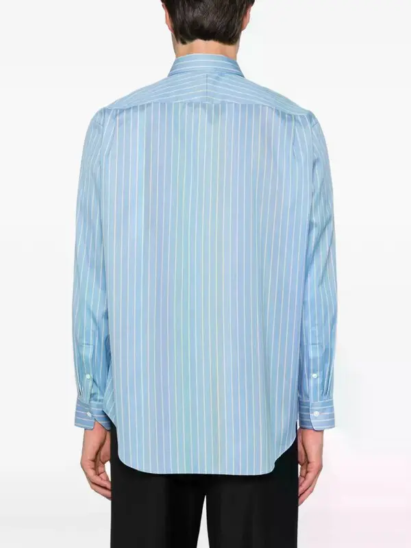 Auralee Striped-pattern Long-sleeve Shirt