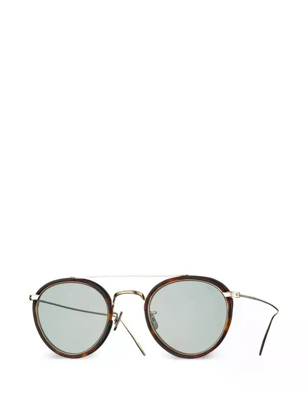 EYEVAN 7285 762 Round-frame Sunglasses - Brown