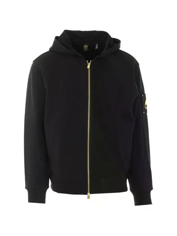 Moose Knuckles Logo-plaque Zip-up Hoodie