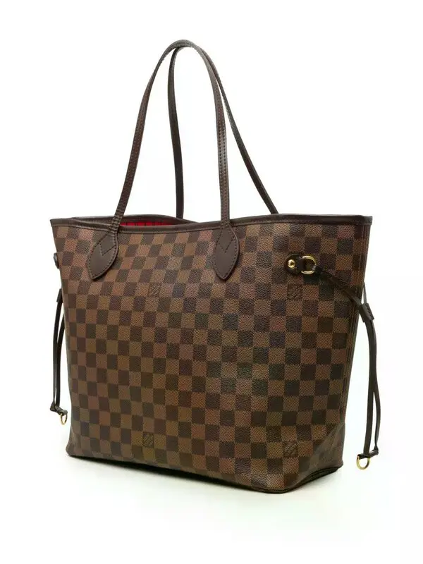 LOUIS VUITTON 2014 Damier Ebene Neverfull Mm Tote Bag