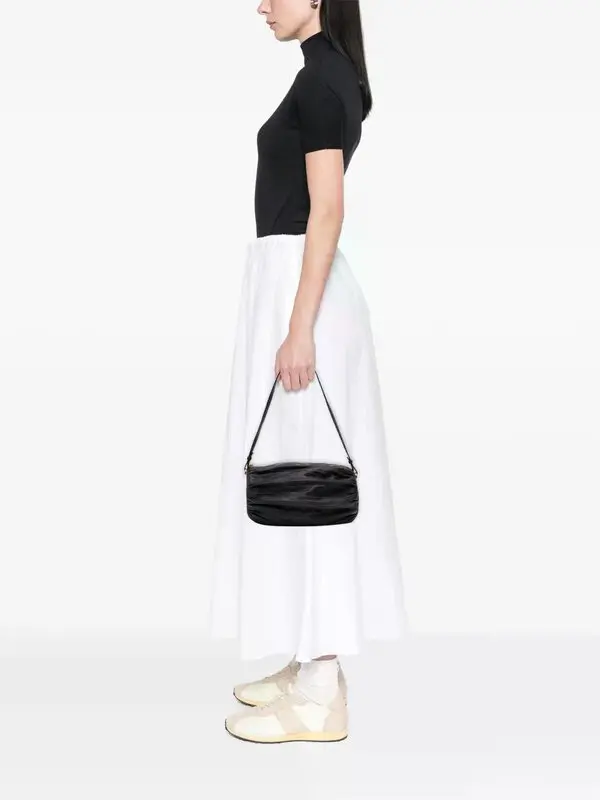 Loewe 2021 Pleated Nappa Bracelet Pouch Shoulder Bag