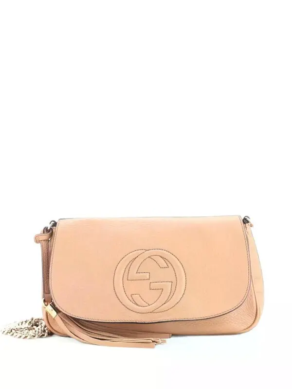 Gucci Soho Chain Leather Medium Crossbody Bag - Neutrals